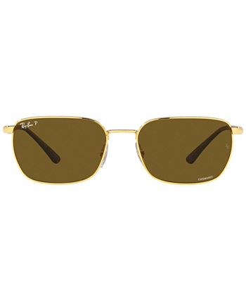 Ray-Ban Unisex Polarized Sunglasses, RB3684CH 58 - Macy's