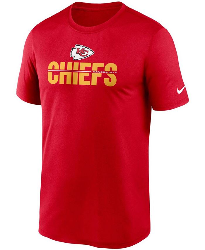 Nike Men's Big and Tall Red Kansas City Chiefs Legend Microtype ...