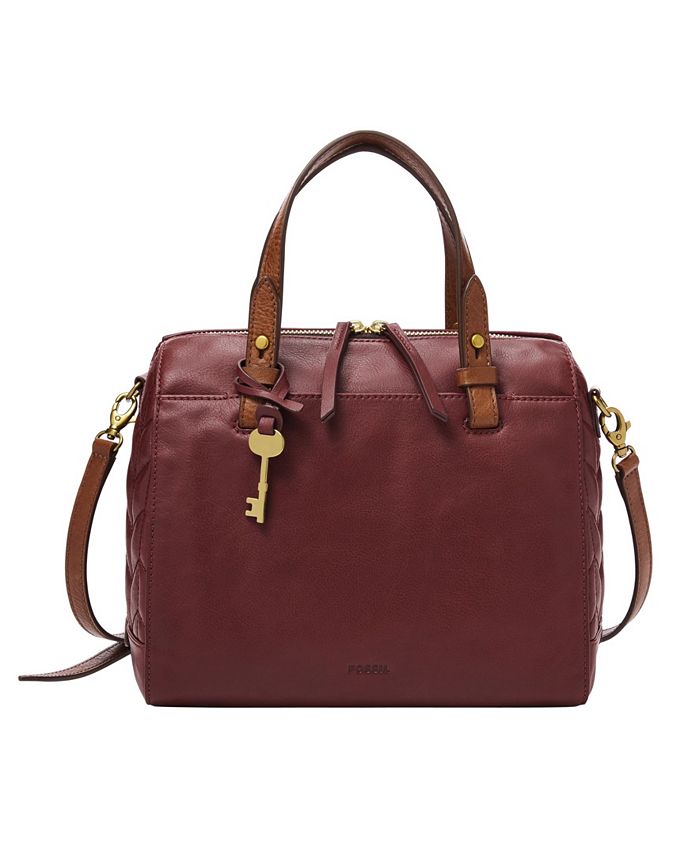 Fossil Women's Rachel Leather Satchel - Macy's