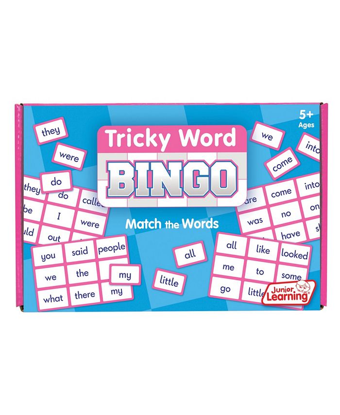 Junior Learning Tricky Word Bingo Match the Words Educational Learning ...