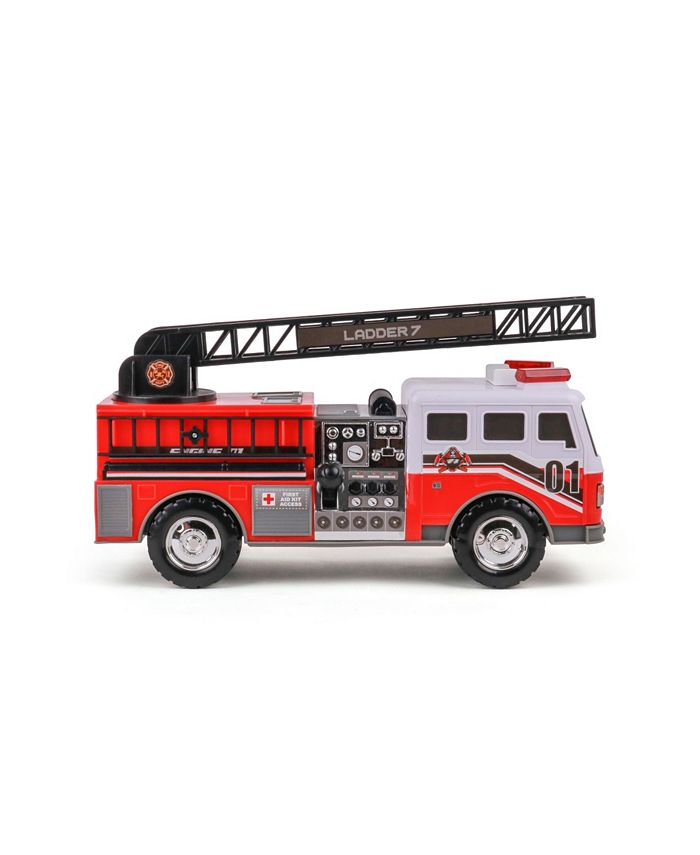 Funrise - Mighty Fleet Mighty Motorized Fire Ladder Truck - Macy's