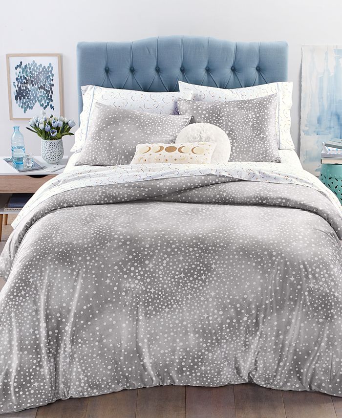 Whim by Martha Stewart Velvet Celestial 3-Pc. King Comforter Set ...