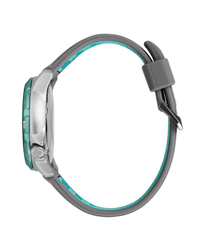 Columbia Unisex PFG Backcaster Blue, Gray Silicone Strap Watch, 43mm ...