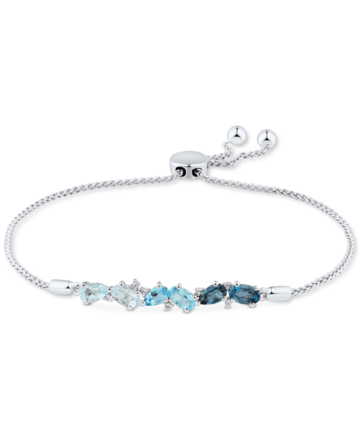 Click here for Blue Topaz (1-5/8 ct. t.w.) & White Topaz (1/20 ct... prices