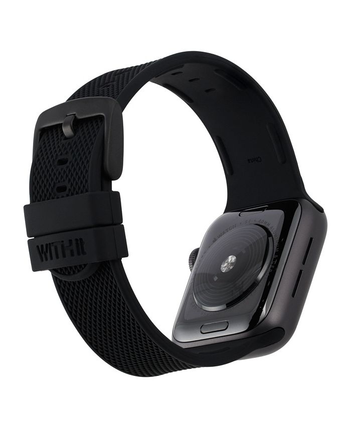 WITHit Black Woven Silicone Band Compatible with 42/44/45/Ultra/Ultra 2 ...