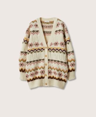 MANGO Women's Multi-Color Knit Cardigan - Macy's