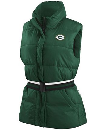 WEAR by Erin Andrews Women's Green Green Bay Packers Full-Zip Puffer ...
