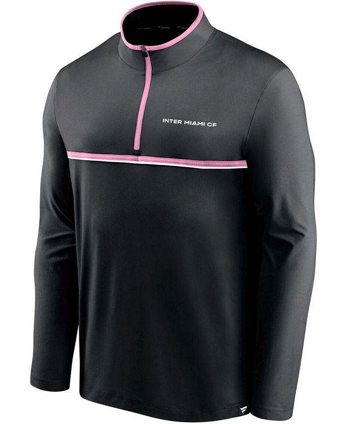 Fanatics Men's Black Inter Miami CF Lineup Quarter-Zip Jacket - Macy's