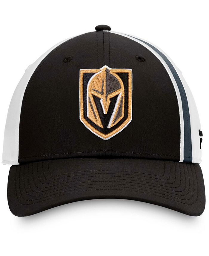 Fanatics Men's Black and White Vegas Golden Knights Prep Squad Flex Hat ...