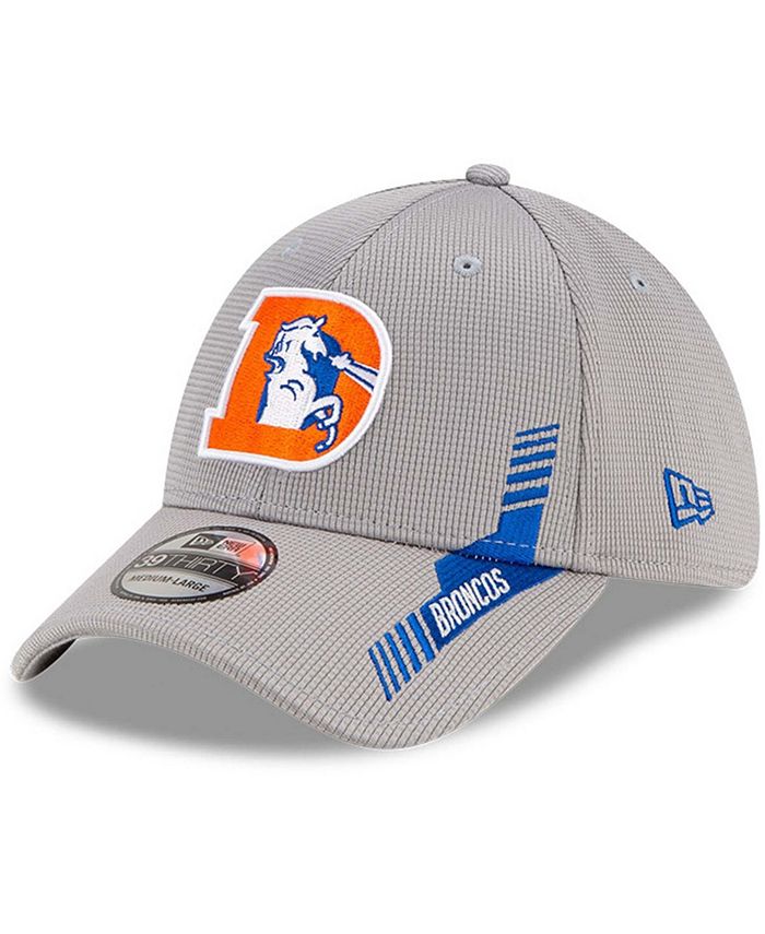 New Era Men's Gray Denver Broncos 2021 NFL Sideline Home Historic Logo ...