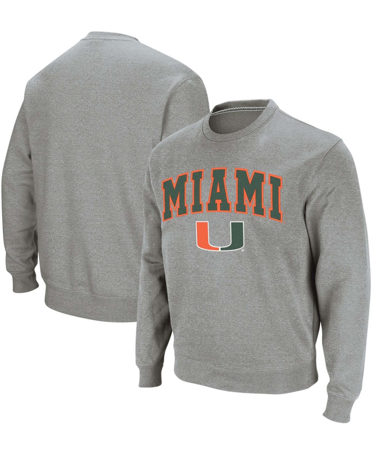 Click here for Colosseum Mens Miami Hurricanes Arch & Logo Crew N... prices