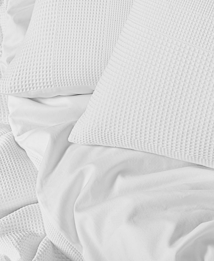 Oake Mixed Waffle 3-Pc. Comforter Set, Full/Queen, Created for Macy's ...