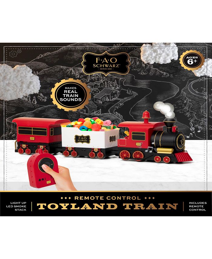 FAO Schwarz RC Toyland Train with Lights and Sounds, Created for Macy's ...