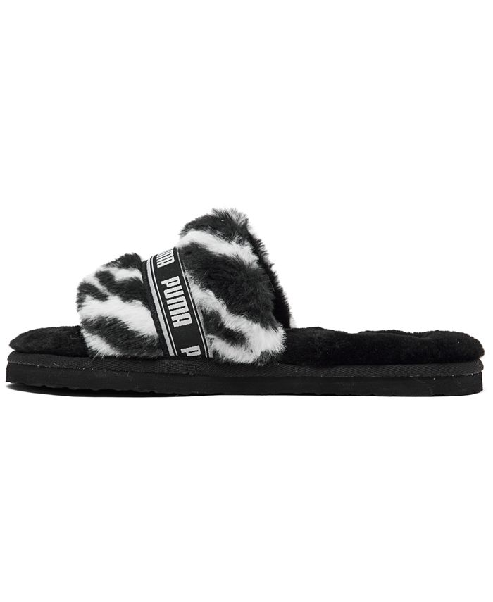 Puma Women's Fluff Wild Slide Sandals from Finish Line - Macy's