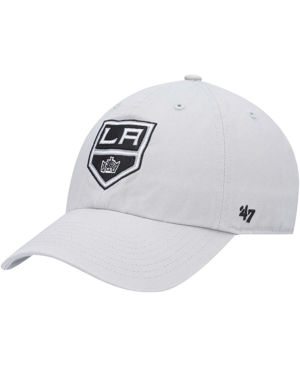 Click here for Mens Gray Los Angeles Kings Clean Up Adjustable Ha... prices