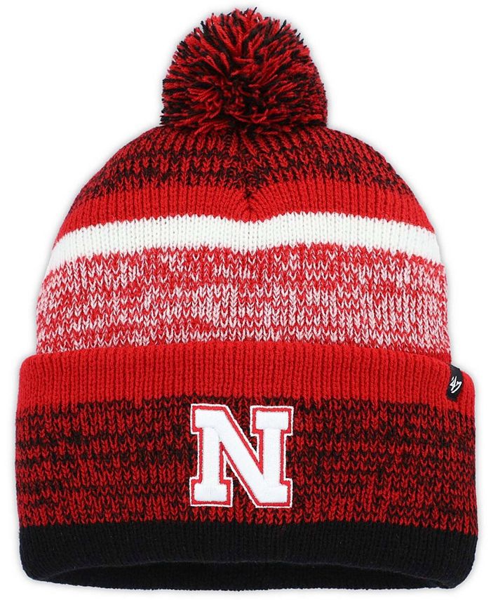 '47 Brand Men's Scarlet Nebraska Huskers Northward Cuffed Knit Hat with ...