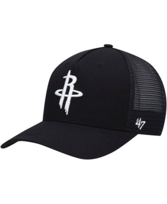 Men's Black Houston Rockets Level Mesh Trucker Snapback Hat - Macy's