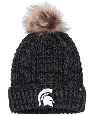'47 Brand Women's Black Michigan State Spartans Meeko Cuffed Knit Hat ...