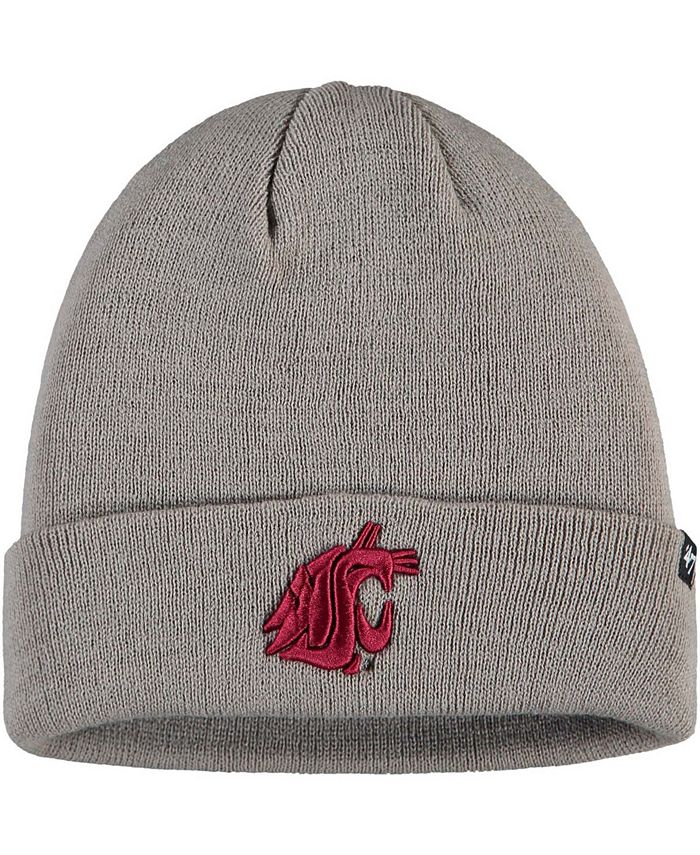 '47 Brand Men's Gray Washington State Cougars Raised Cuffed Knit Hat ...