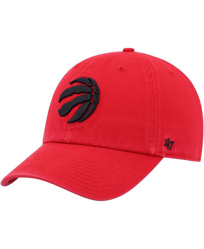 '47 Brand Men's Red Toronto Raptors Team Clean Up Adjustable Hat - Macy's