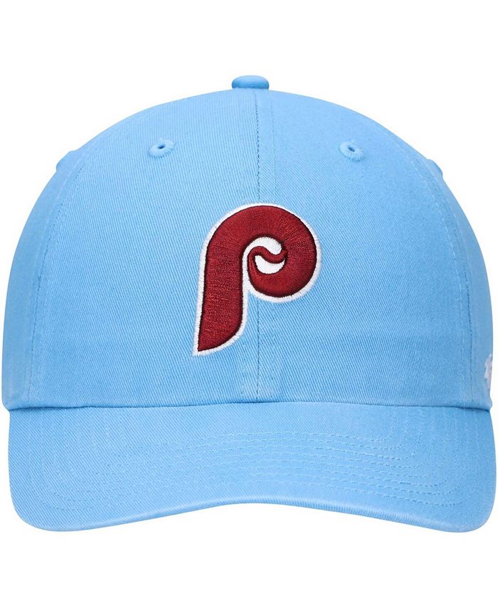 '47 Brand Men's Light Blue Philadelphia Phillies Logo Cooperstown ...