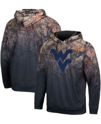 Men's Black West Virginia Mountaineers Mossy Oak Pullover Hoodie - Macy's