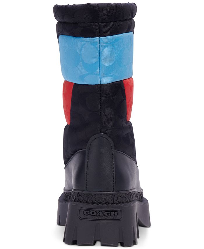 COACH Women's Runway Puffer Snow Boots - Macy's