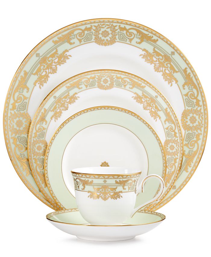 Marchesa by Lenox Rococo Leaf 5-Piece Place Setting - Macy's