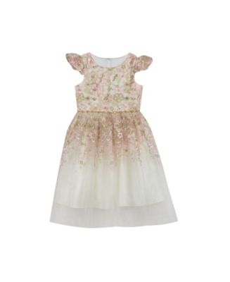 Little Girls Mesh Party Dress - Macy's