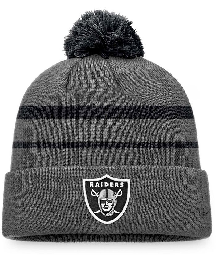 Fanatics Men's Charcoal Las Vegas Raiders Fleet Cuffed Knit Hat with ...