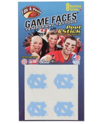 Multi North Carolina Tar Heels 8-Pack Waterless Face Tattoos - Macy's