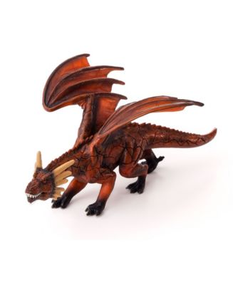 Mojo Realistic Fantasy Fire Dragon with Moving Jaw Figurine - Macy's