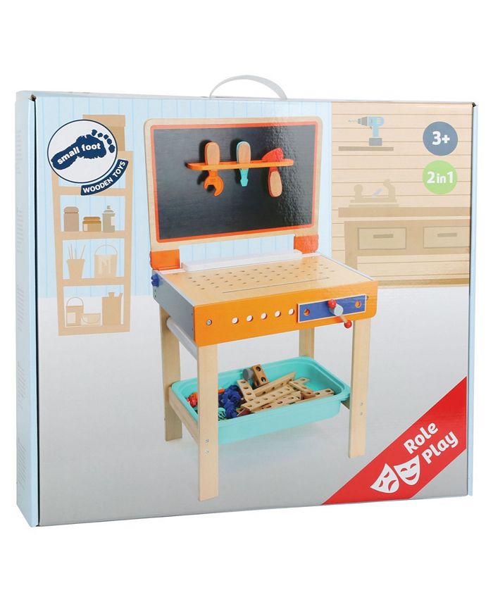 Legler USA Small Foot Wooden Toys 2 in 1 Children's Workbench with ...