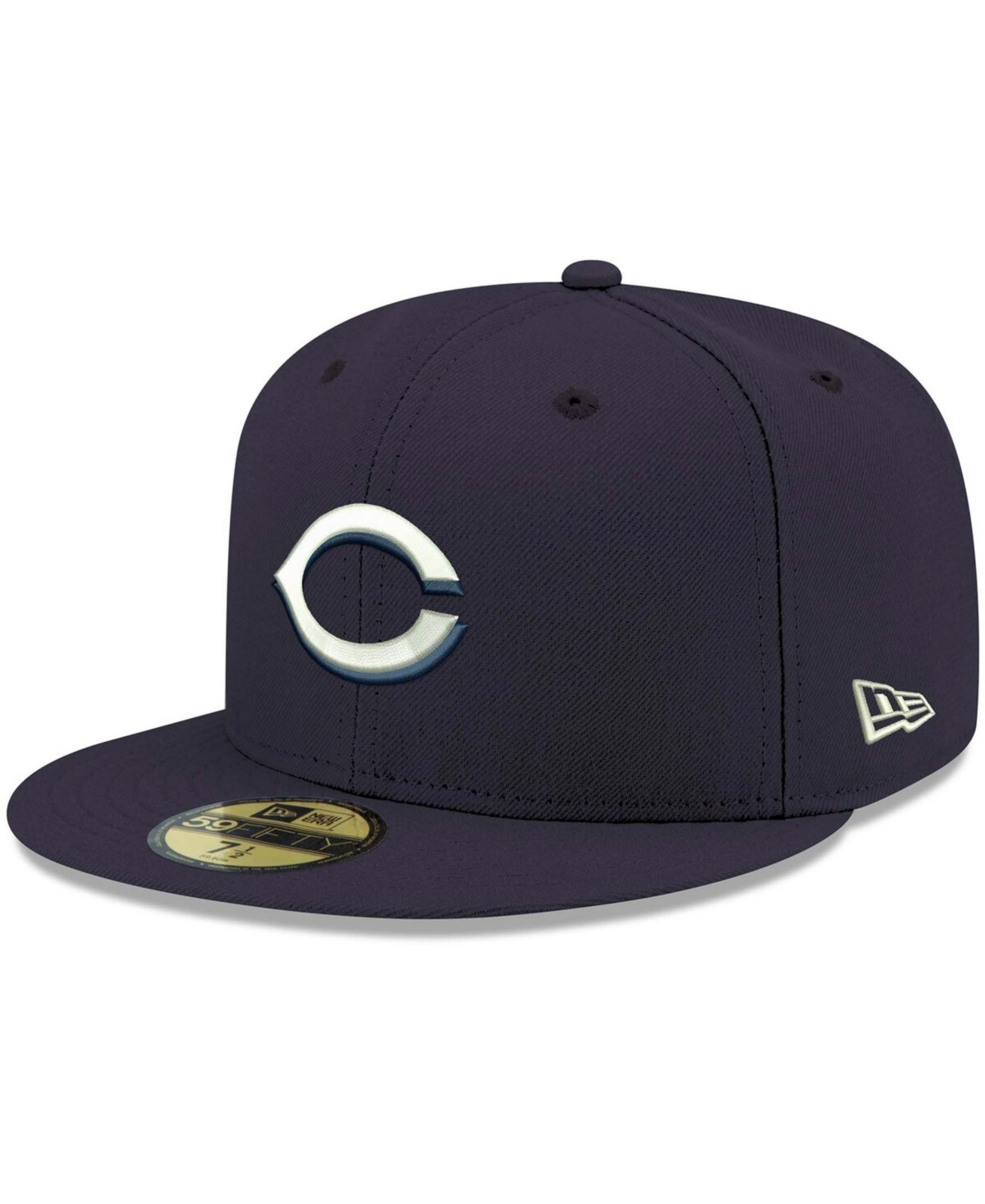 Click here for Mens Navy Cincinnati Reds Logo White 59FIFTY Fitte... prices
