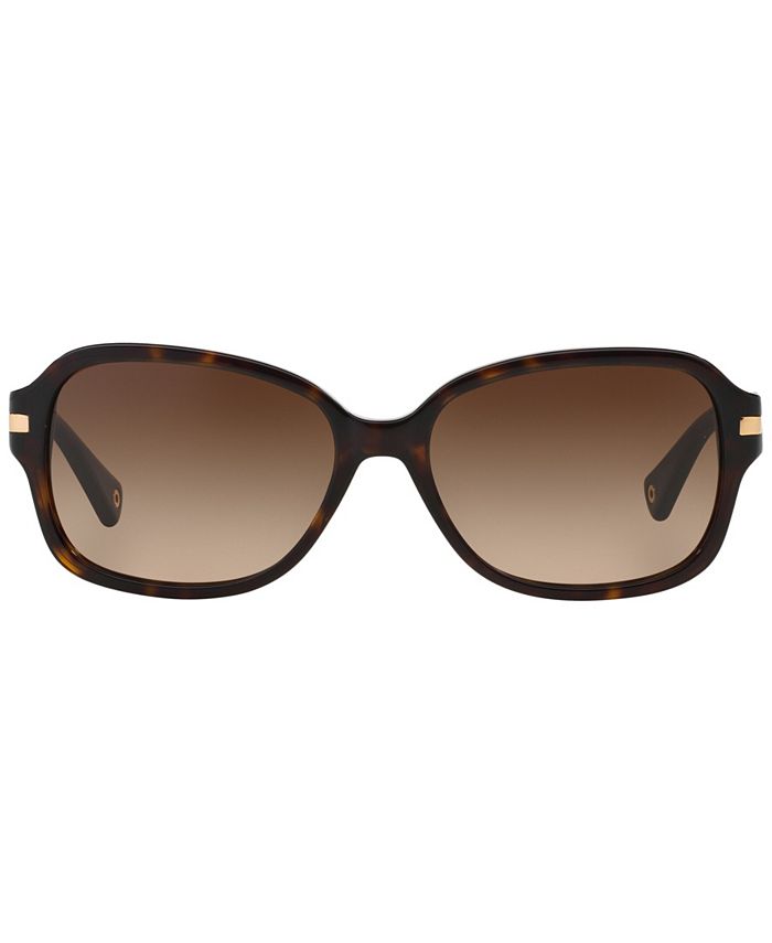 COACH Women's Sunglasses, HC8105 L082 AMBER 58 - Macy's