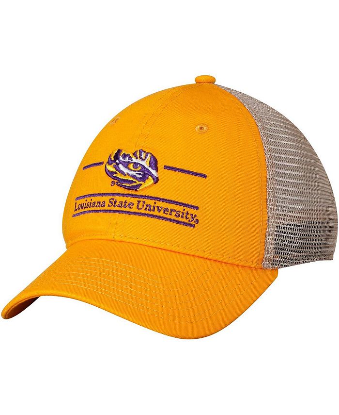 Game Men's Gold-Tone LSU Tigers Logo Bar Trucker Adjustable Hat - Macy's