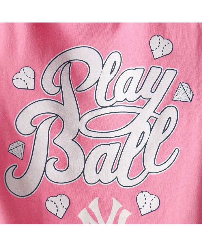 Outerstuff Preschool Pink New York Yankees Ball Girl T-shirt - Macy's