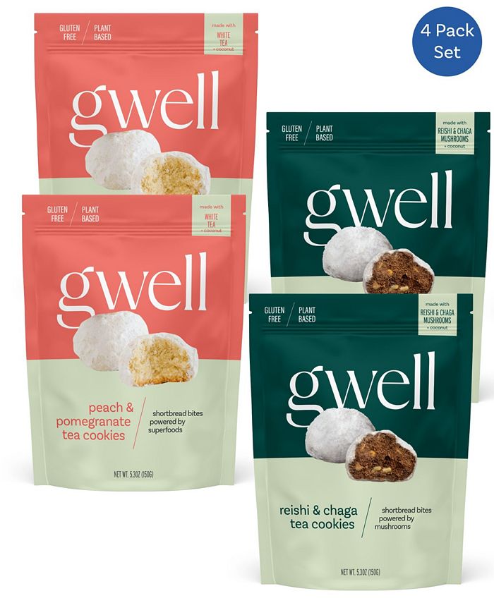 Gwell Gluten Free Assorted Shortbread Tea Cookie Gift Set, 24 Servings ...