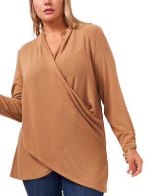 1.STATE Trendy Plus Size Crossover-Front Top - Macy's