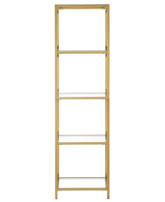 Hudson & Canal Celine 18" Wide Brushed Bookcase - Macy's