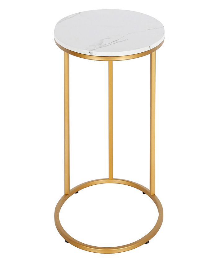 Hudson & Canal Enzo Side Table, 20" x 12" - Macy's