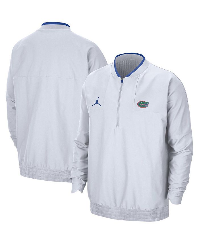 Jordan Men's White Florida Gators 2021 Coach Half-Zip Jacket - Macy's
