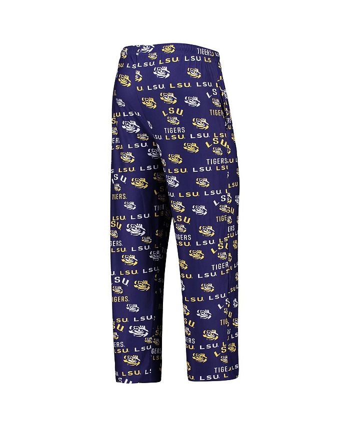 Concepts Sport Men's Purple LSU Tigers Flagship Allover Print Sleep ...