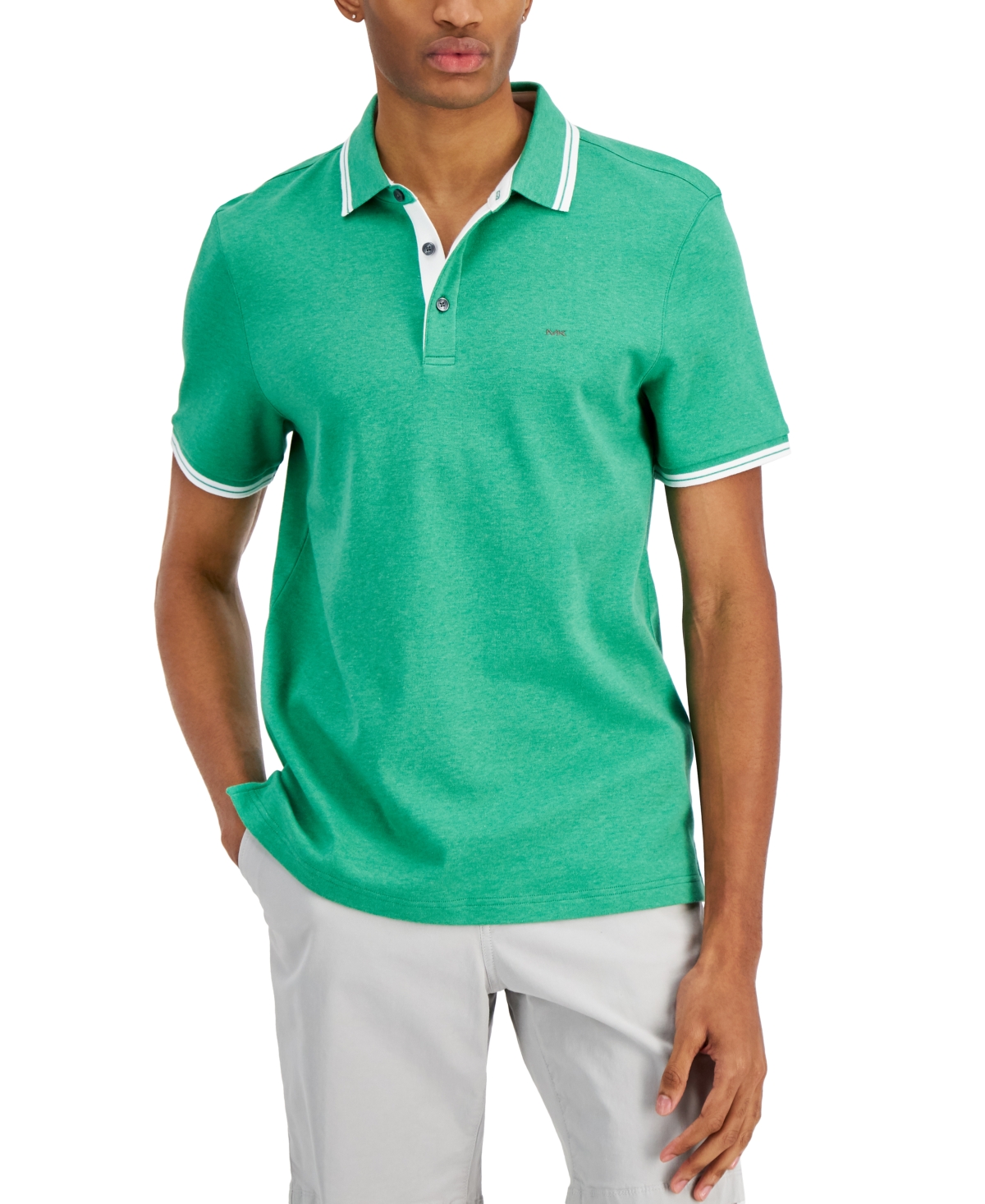 Click here for Michael Kors Mens Greenwich Polo Shirt - Jewel Gre... prices