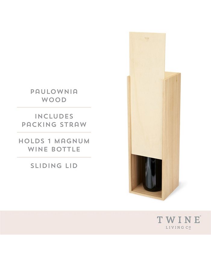 Twine Magnum Wooden Wine Box - Macy's