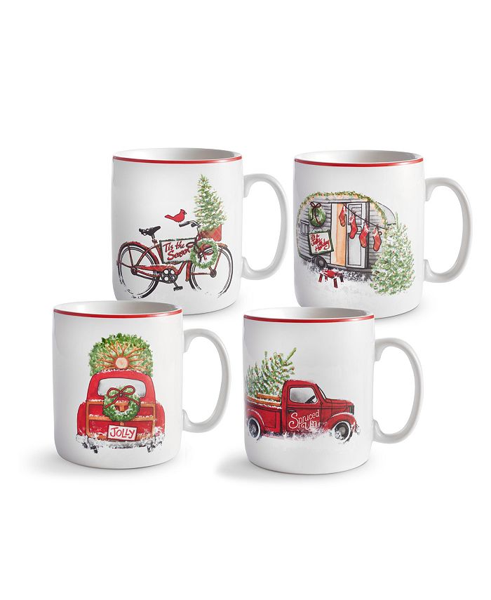 222 Fifth Hometown Celebration Jumbo Mugs Set, 4 Pieces - Macy's