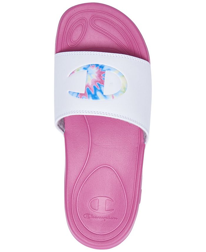 Champion Women's Mega Slide Tie-Dye Slide Sandals from Finish Line - Macy's