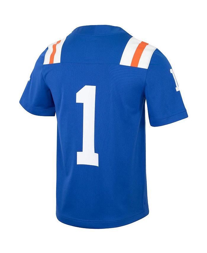 Jordan Men's Number 1 Royal Florida Gators Throwback Replica Jersey ...