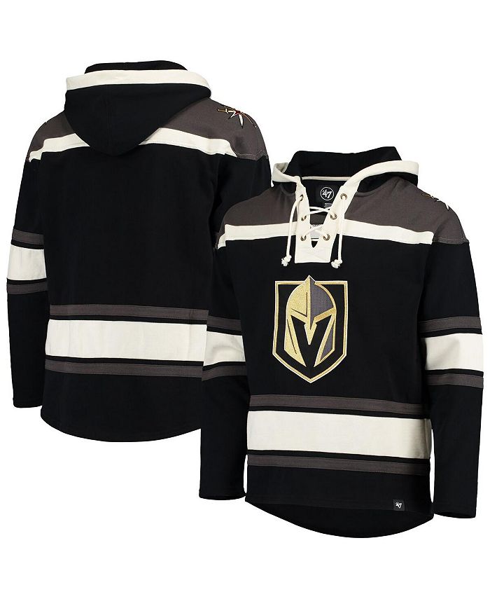 '47 Brand Men's Black Vegas Golden Knights Superior Lacer Team Pullover ...