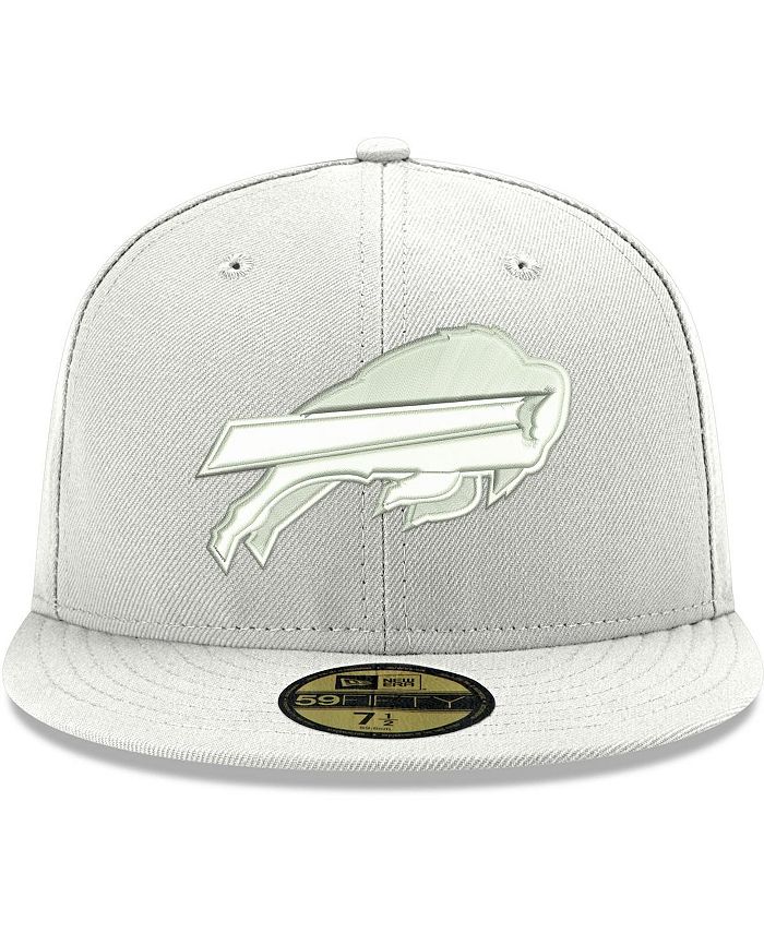 New Era Men's Buffalo Bills White on White 59FIFTY Fitted Hat - Macy's